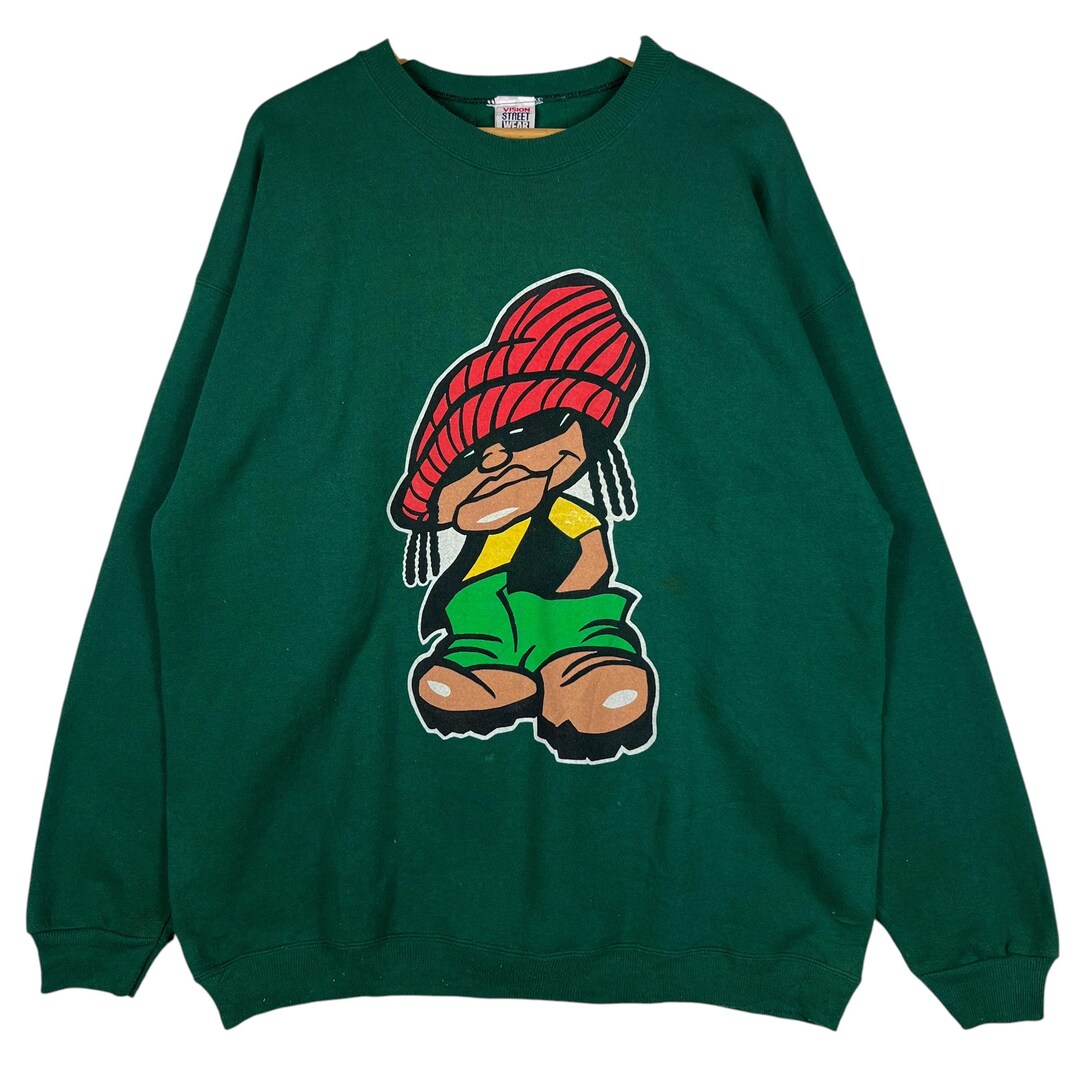 Vintage 80s 90s Vision Streetwear Vision Basics Sweatshirt Made in Usa ...