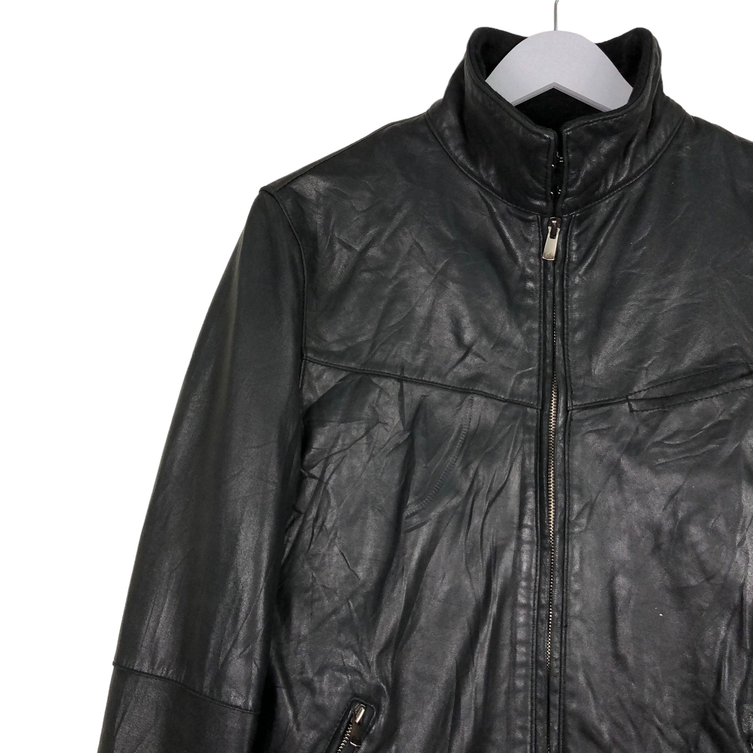 Incertus by Tokishirazu Leather Moto Rider Jacket - Etsy