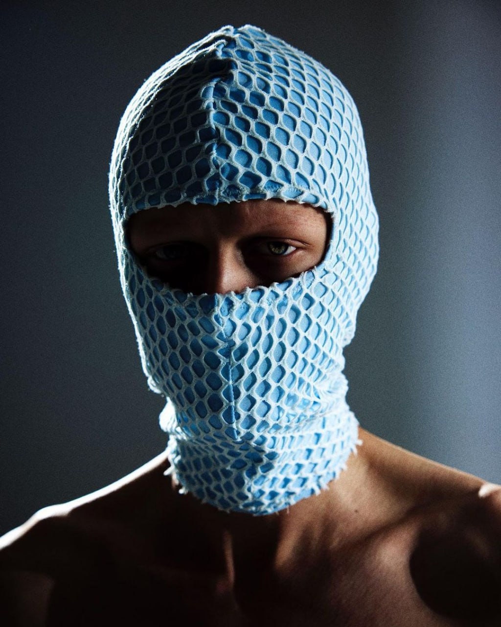 Street Fashion Drip Hardcore Loyalty Blue Ski Mask Handmade Aesthetic ...