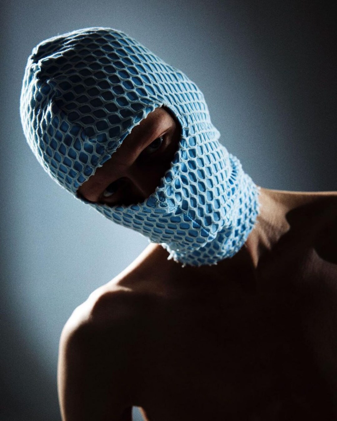 Street Fashion Drip Hardcore Loyalty Blue Ski Mask Handmade Aesthetic ...