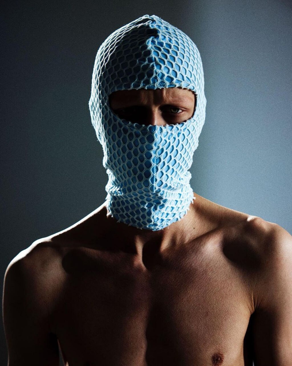 Street Fashion Drip Hardcore Loyalty Blue Ski Mask Handmade Aesthetic ...