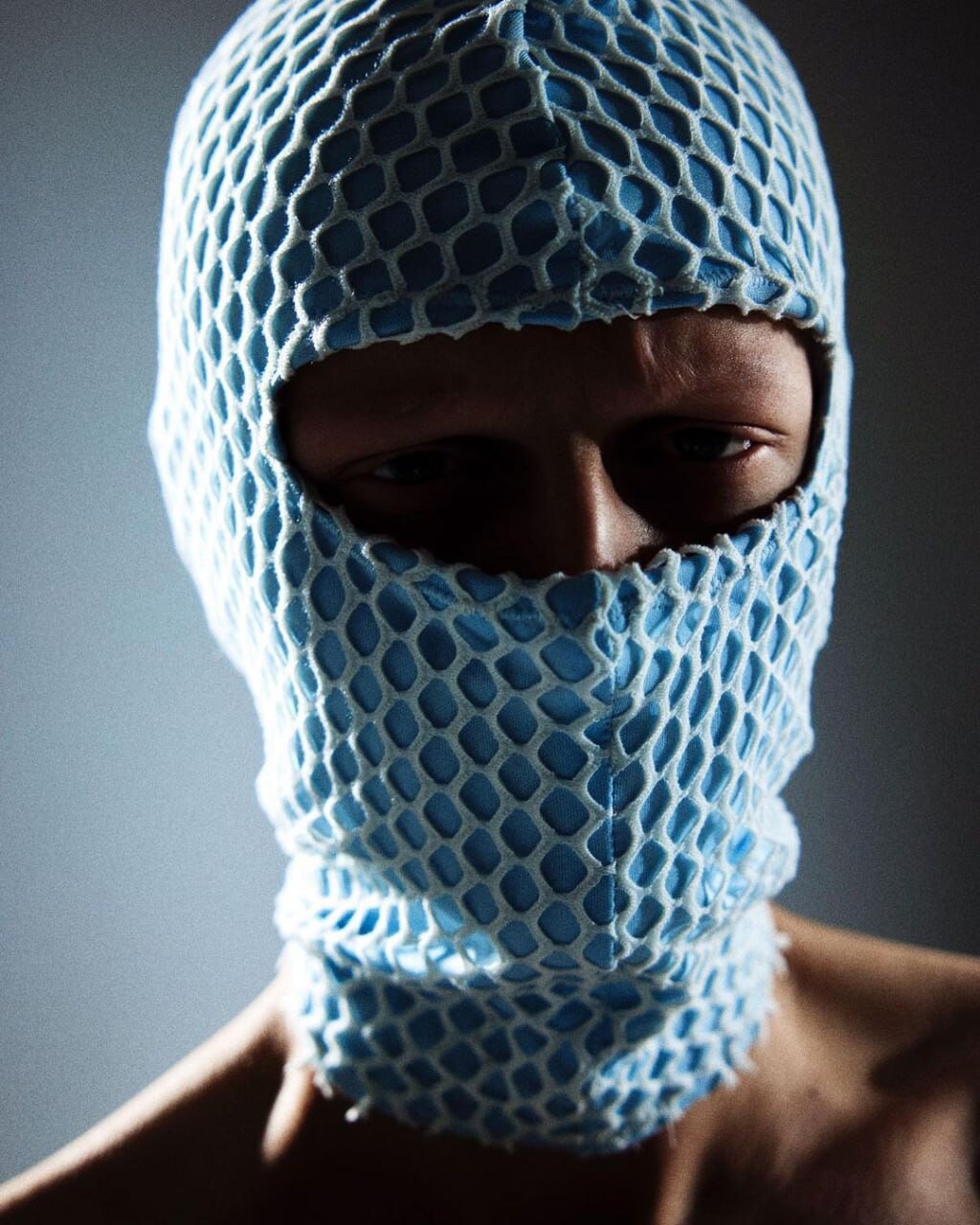 Street Fashion Drip Hardcore Loyalty Blue Ski Mask Handmade Aesthetic ...