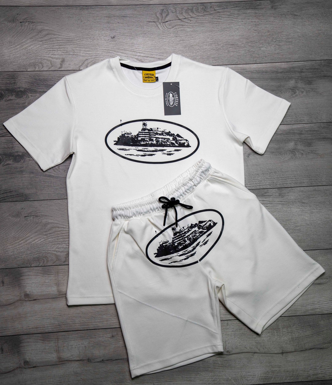 Corteiz White T-shirt Short Set Fast Delivery - Etsy