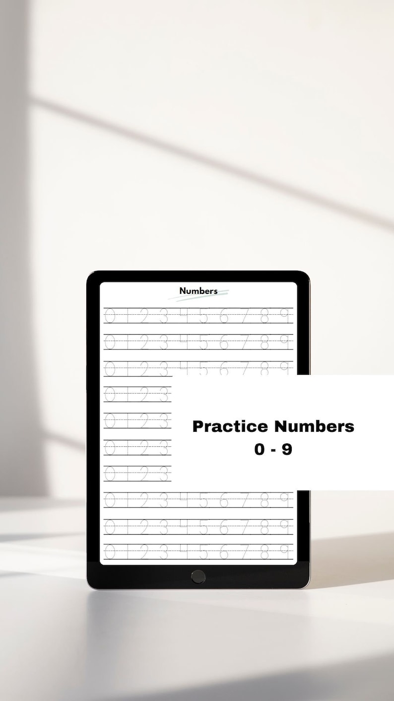 Writing Template for Home / Learn Alphabet and Numbers / Letters A-Z ...