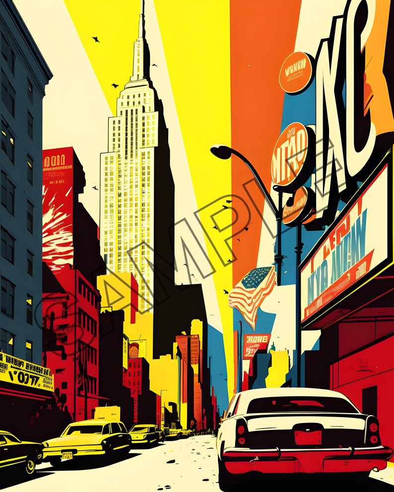 Download Digital Image Picture for Print New York USA America Poster ...
