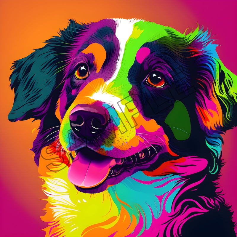 Pop Art Dog - Etsy