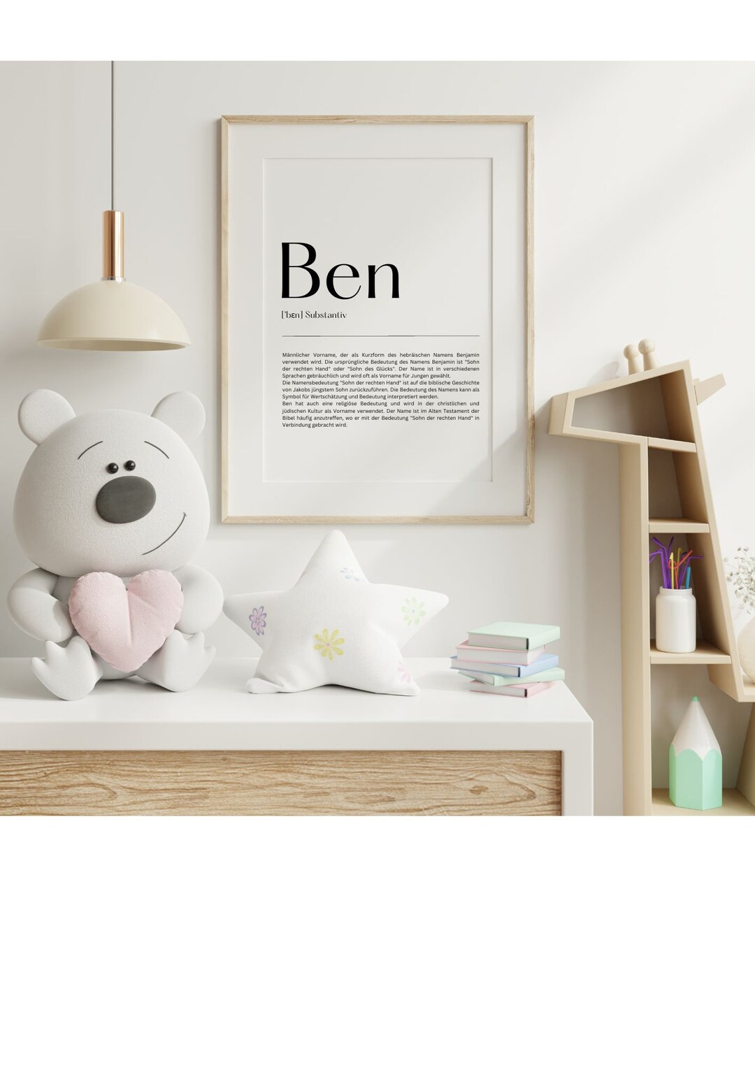 Personalized Name Poster With Name Meaning in Black and White - Etsy