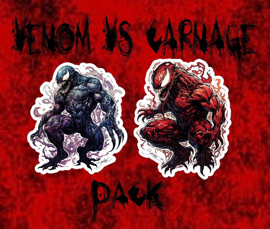 Venom Vs Carnage Sticker Pack by Sutton Kane - Etsy