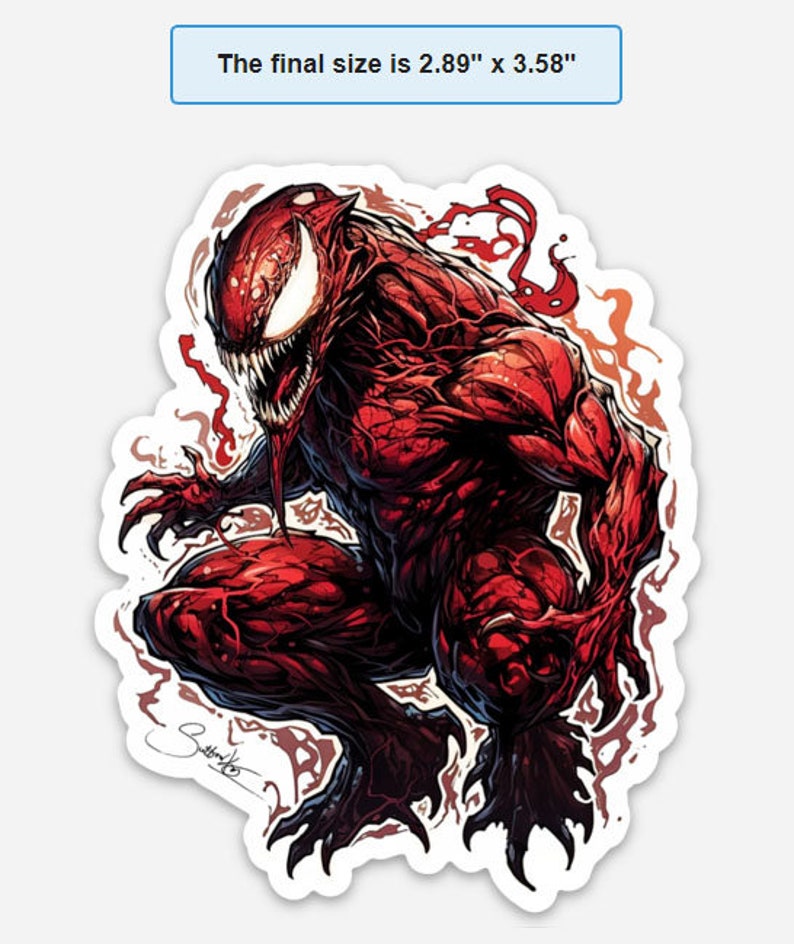 Venom Vs Carnage Sticker Pack by Sutton Kane - Etsy