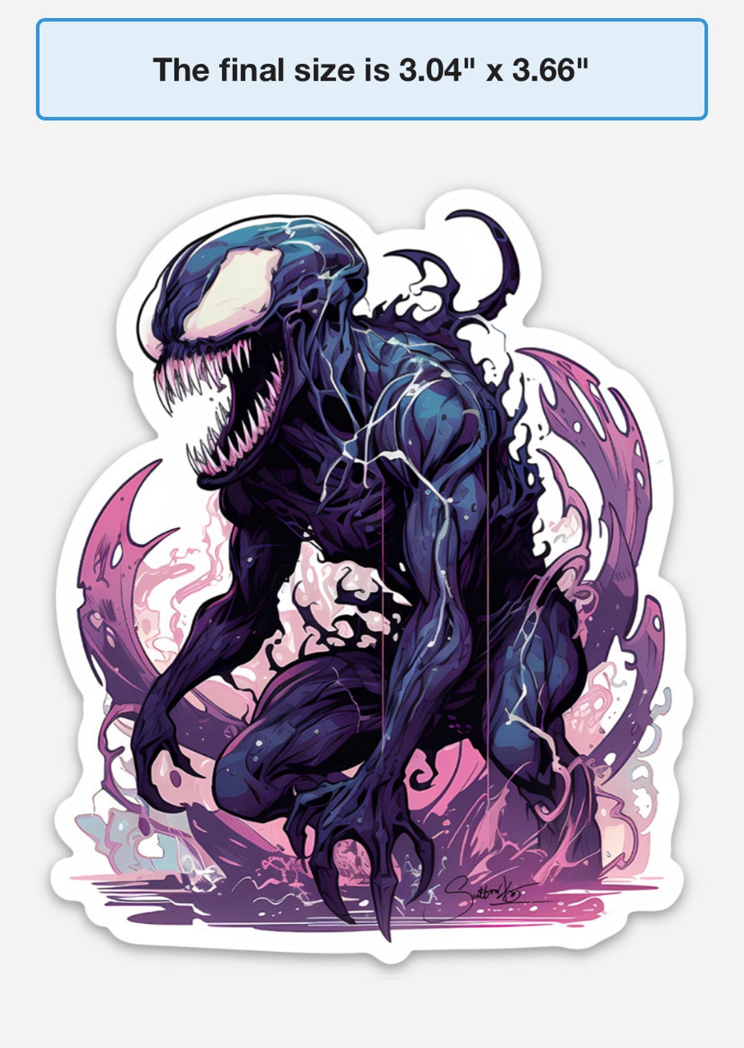 Sinister Venom Sticker - Etsy