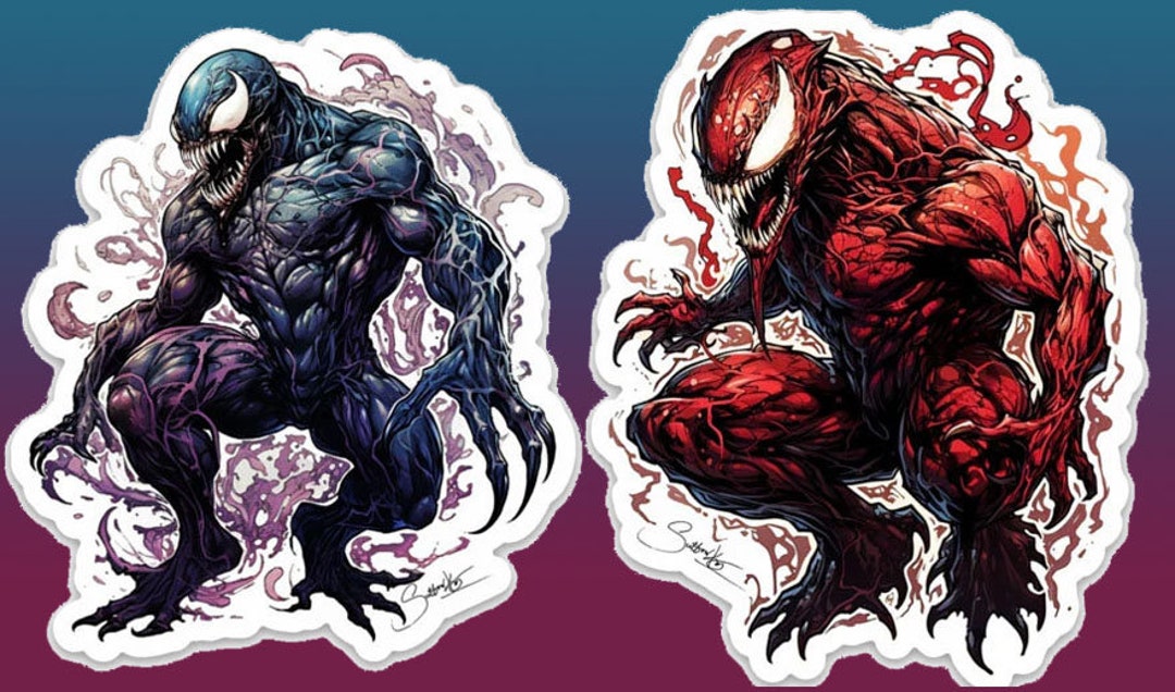 Venom Vs Carnage Sticker Pack by Sutton Kane - Etsy