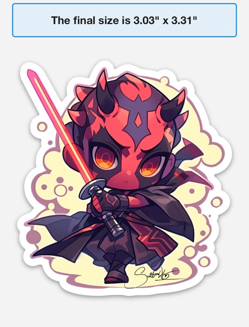 Sith Lord: Darth Maul Sticker - Etsy