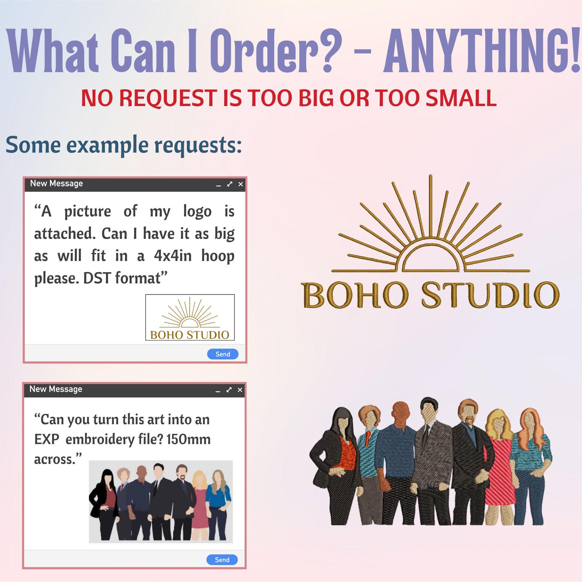 Custom Machine Embroidery Files Digitizing Service by an Expert ...