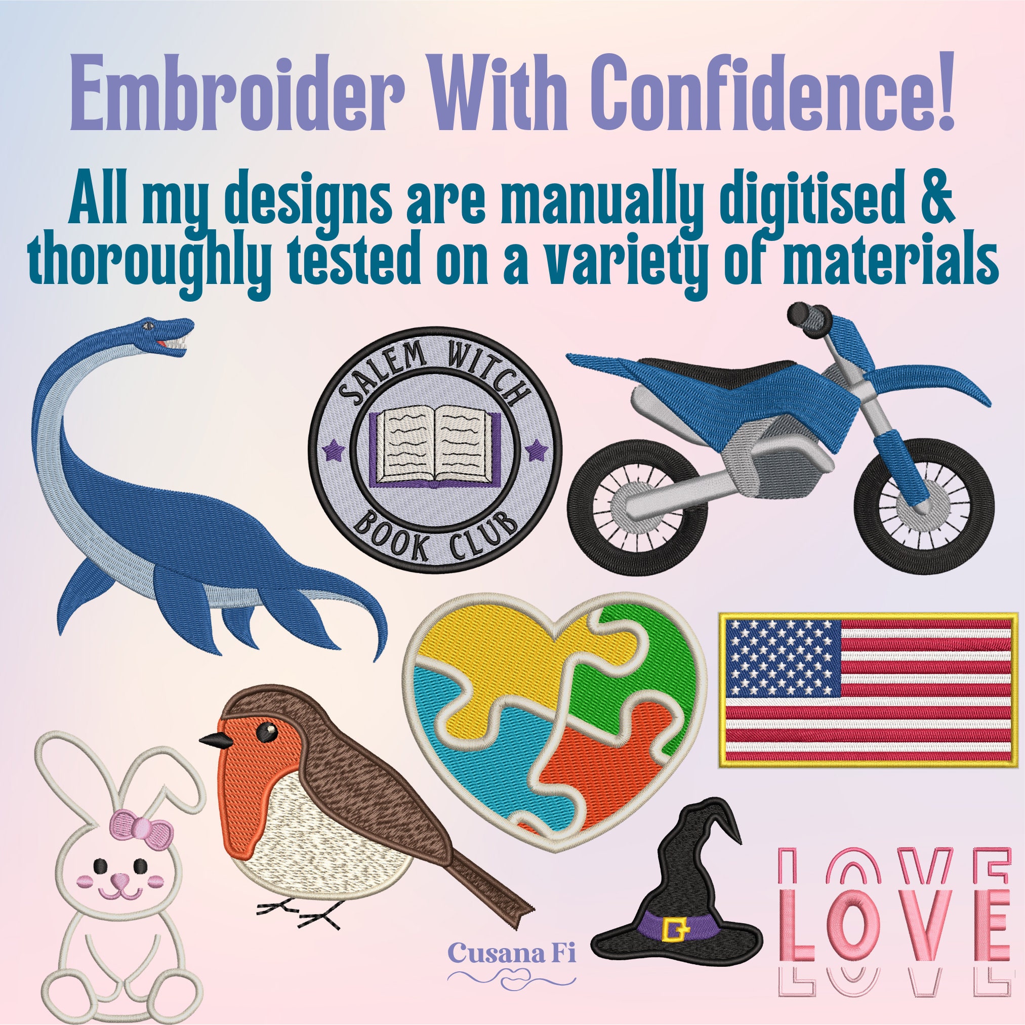 Custom Machine Embroidery Files Digitizing Service by an Expert ...