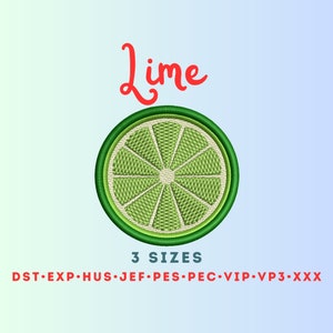 Lime Machine Embroidery Design 3 Sizes Instant Download - Etsy