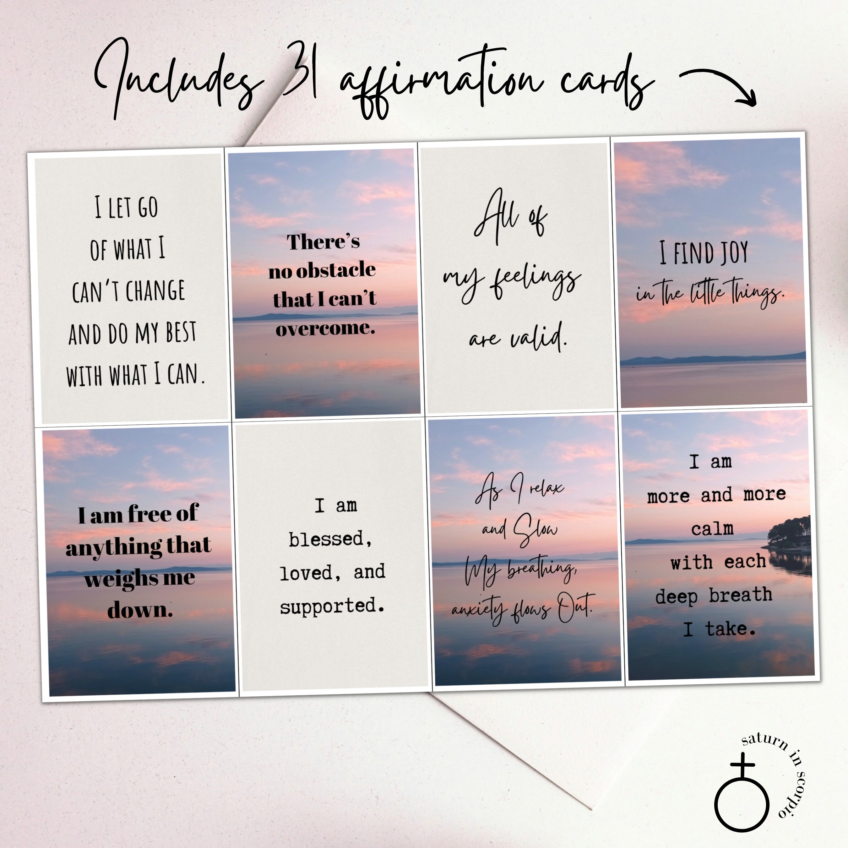 Printable Affirmation Cards for Anxiety Relief Affirmation Board Ideas ...