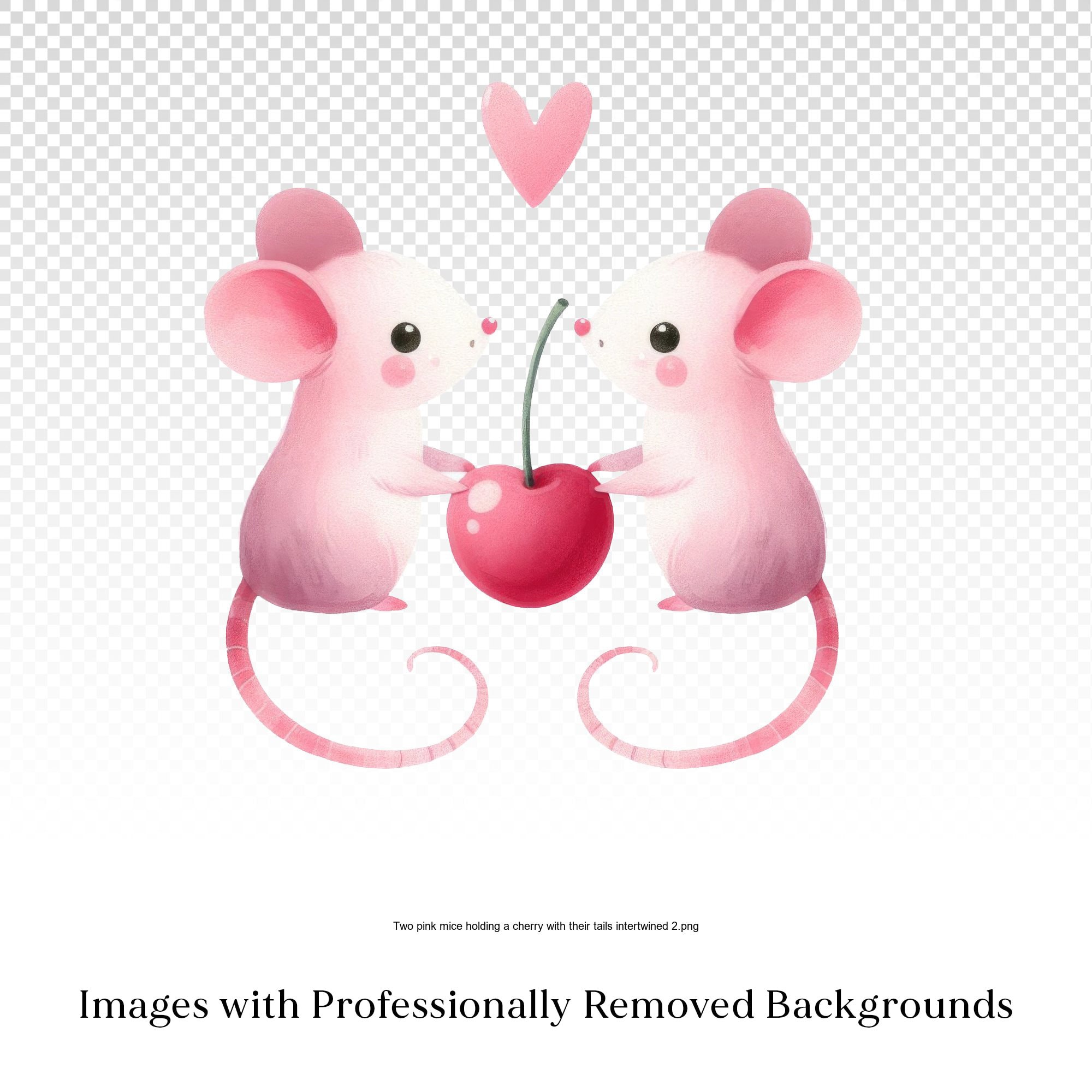 Little Pink Mouse Watercolor Clipart Bundle 31 Transparent PNG Images ...