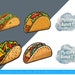 Taco Clipart Set 12 PNG Files Transparent Backgrounds Cinco De Mayo ...