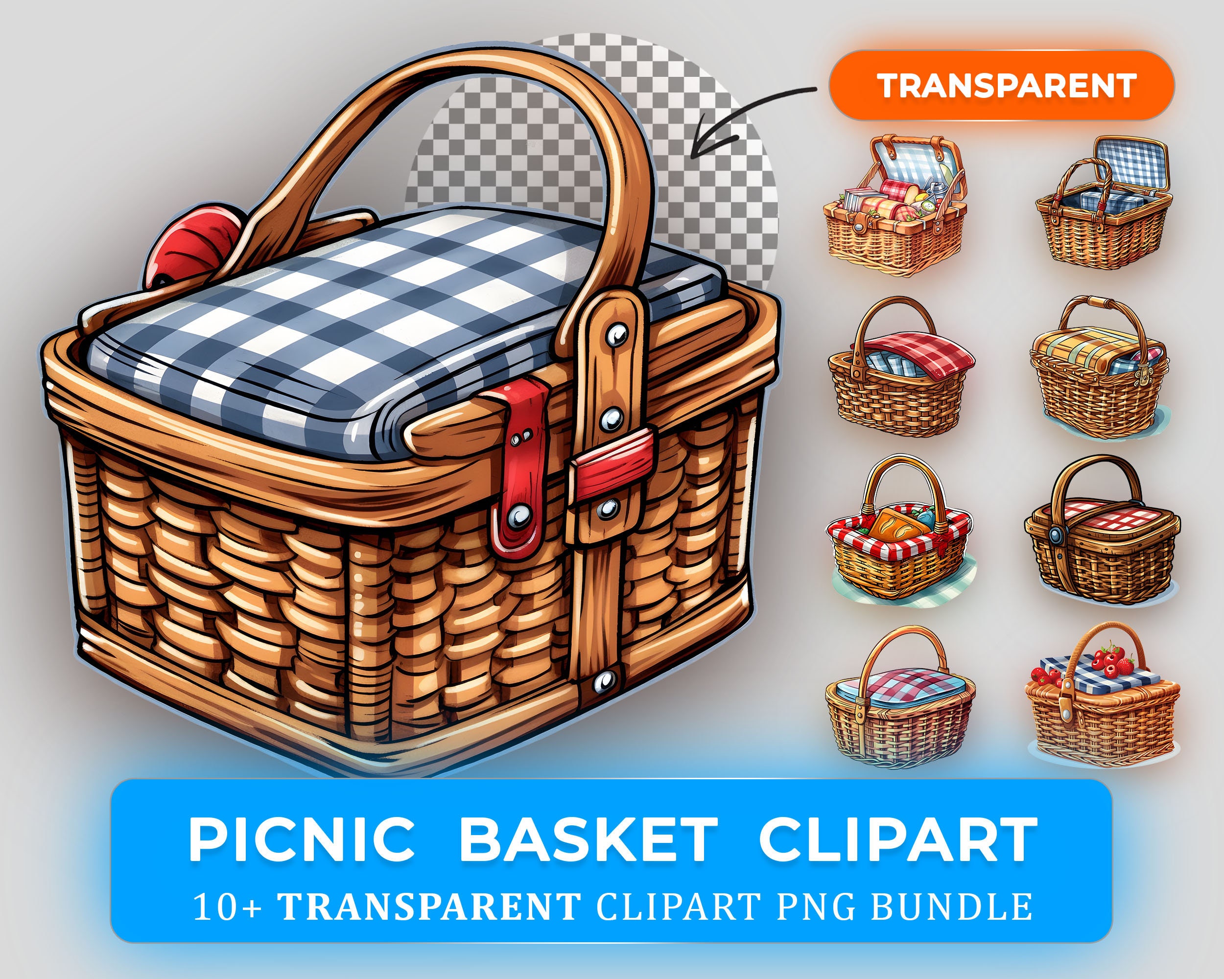 Picnic Basket Clipart