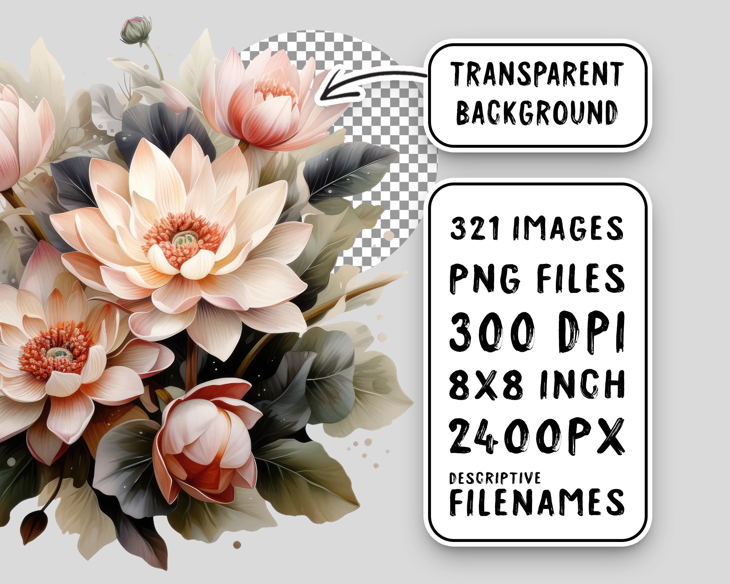 Watercolor Boho Bouquet Clipart Bundle 321 Bohemian Floral - Etsy