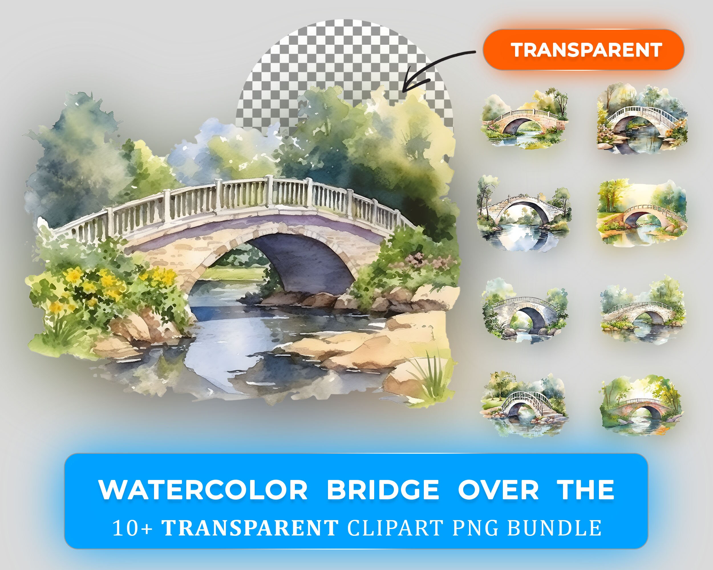 Over The Bridge Clipart