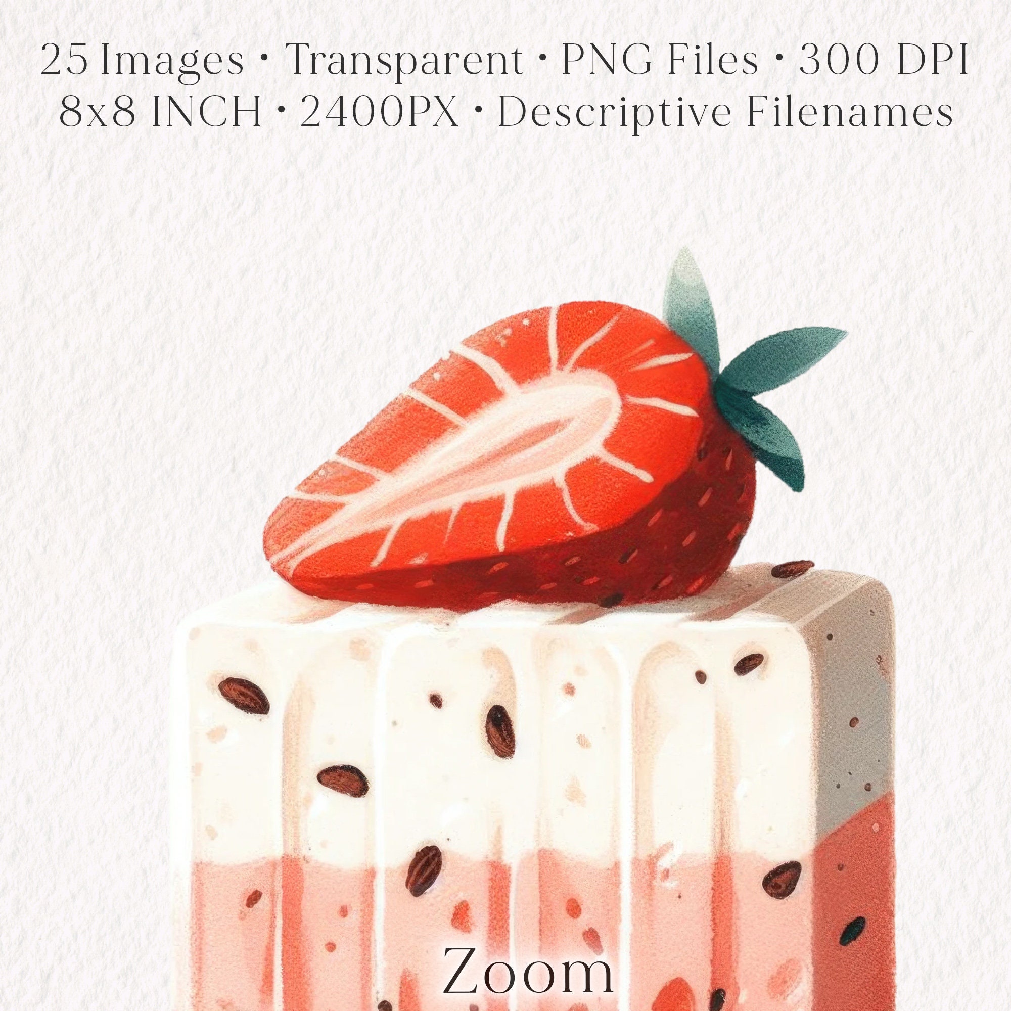 Ice Cream Watercolor Clipart Bundle 25 HQ PNG Scoops, Bars & Sundaes ...