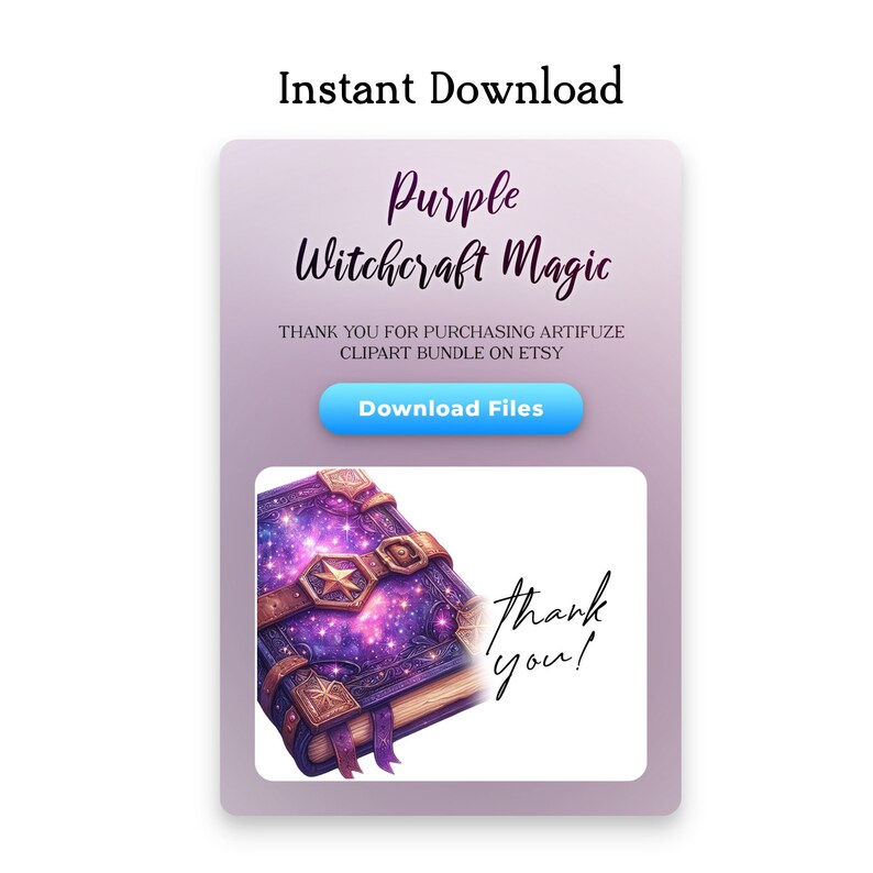 Witchcraft Purple Witch Clipart Bundle Chubby Pagan Magic Clip Art PNG ...