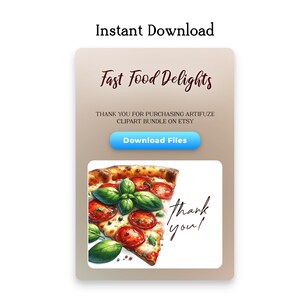 Fast Food Clipart Bundle - Burger, Pizza, Taco, Sandwich, Ramen, Hotdog ...