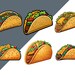 Taco Clipart Set 12 PNG Files Transparent Backgrounds Cinco De Mayo ...