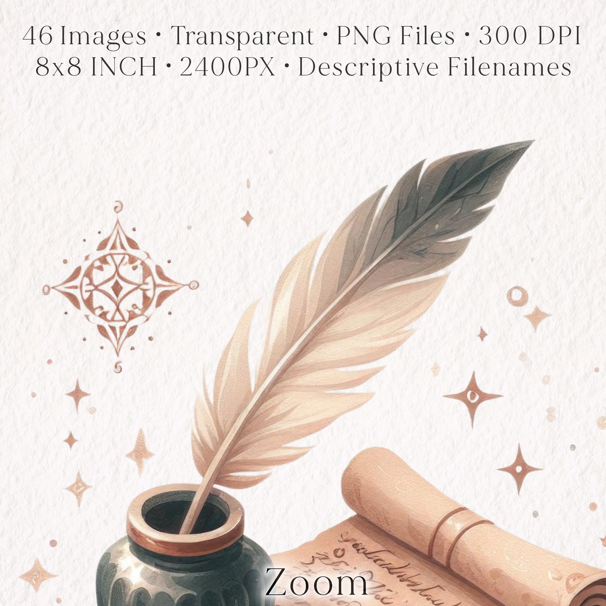Wizard Clipart Bundle Witchcraft PNG, Magic Clip Art, Mystical Clipart ...