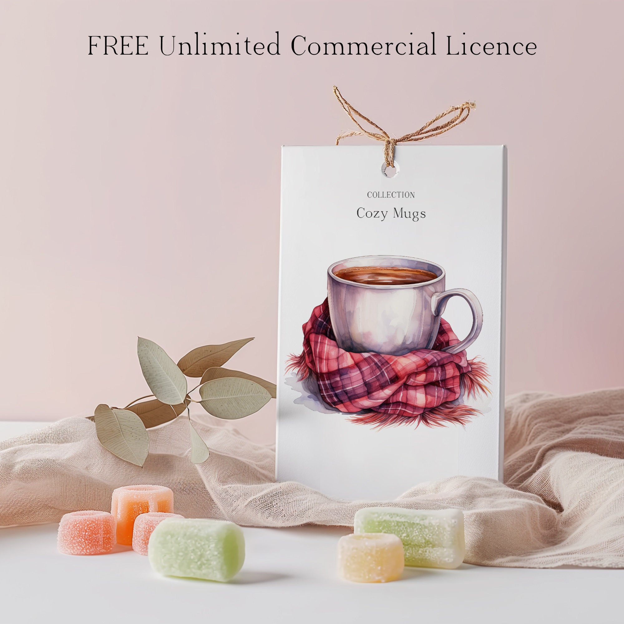 Cozy Mugs Watercolor Clipart Bundle 30 Premium Pngs of Charming Vintage ...