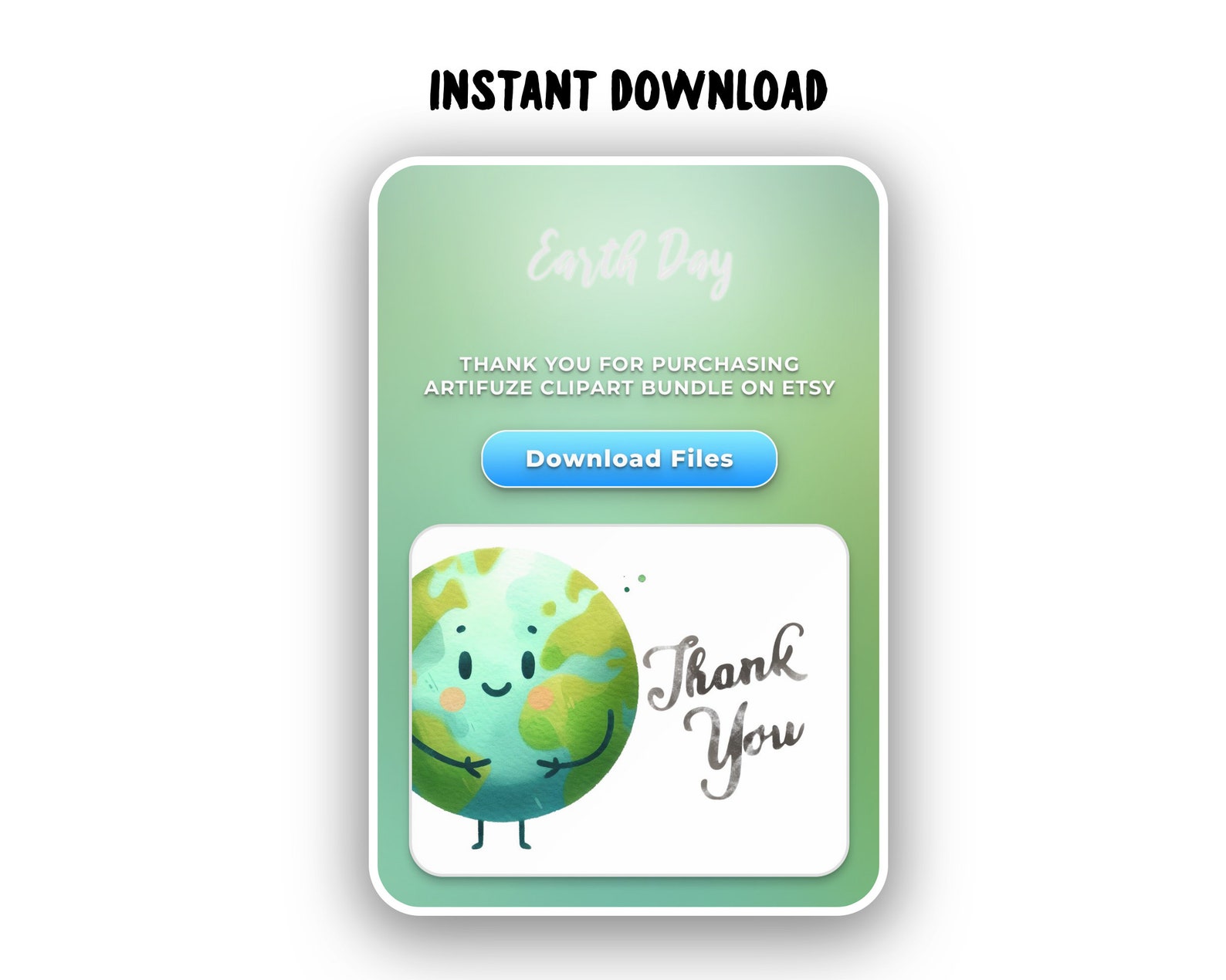 Earth Day Watercolor Clipart Bundle 25 Eco-friendly PNG Images for ...