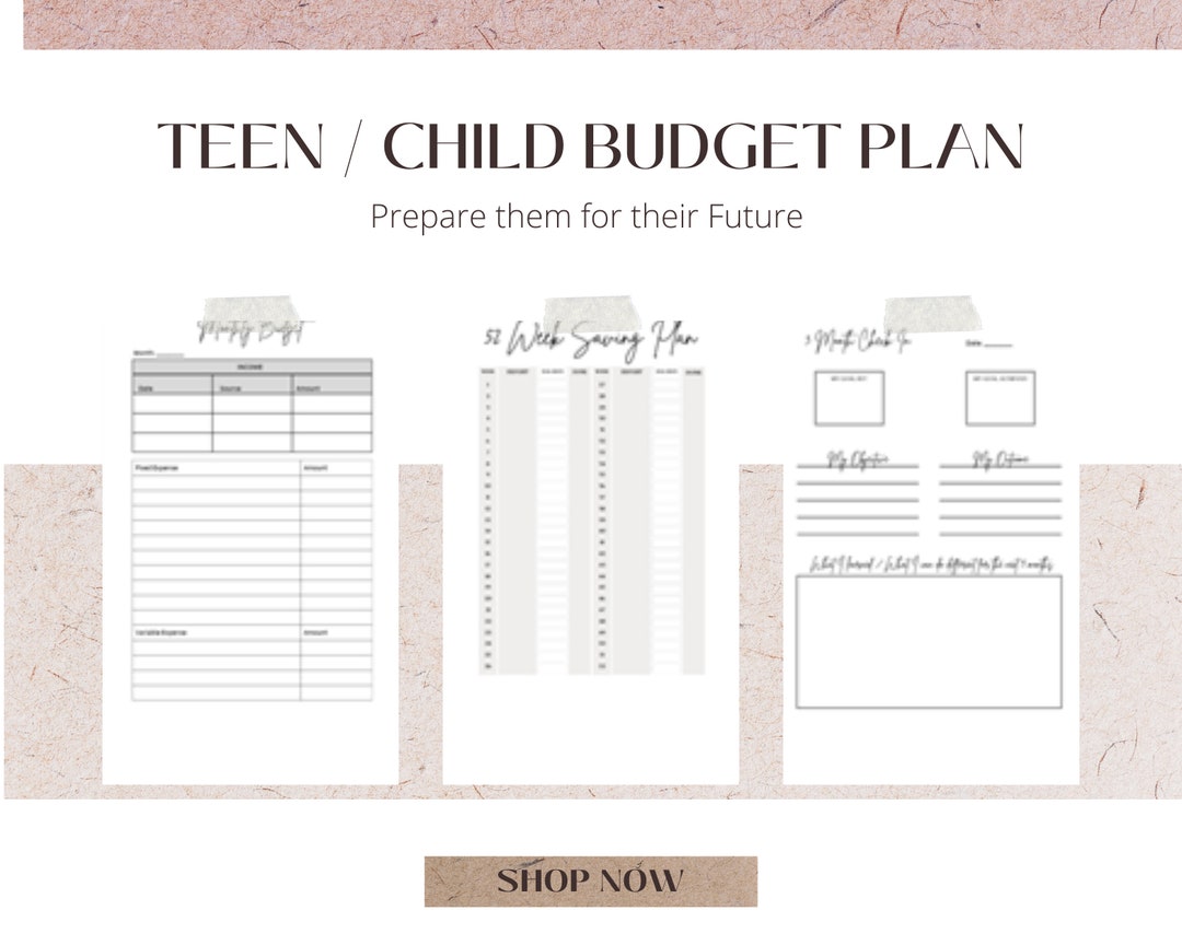 Teach Your Kids Financial Responsibility With Our Budget Tracker ...