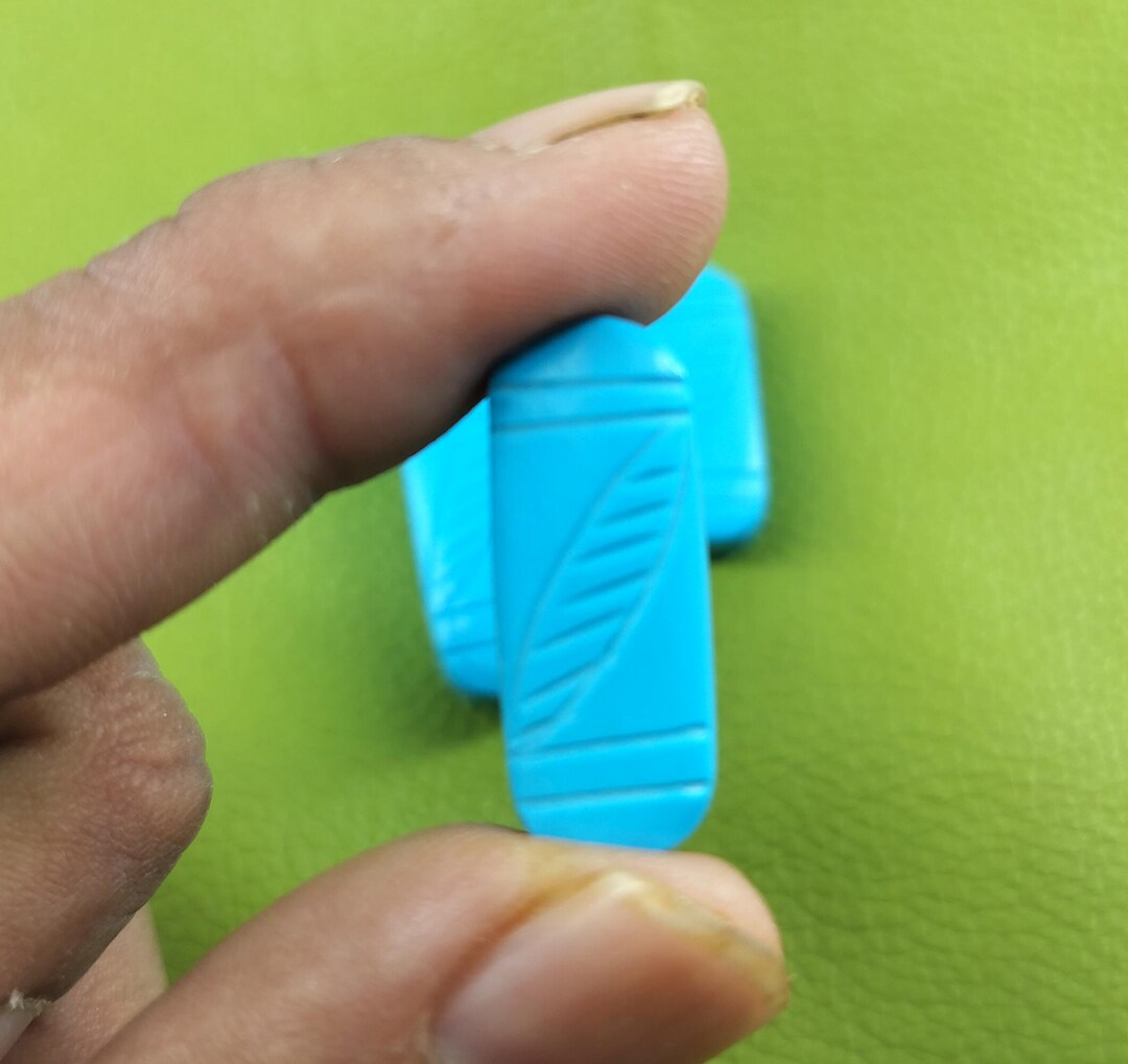 Blue Turquoise Gemstone Turquoise Carving Turquoise Cabochons 3 Set ...