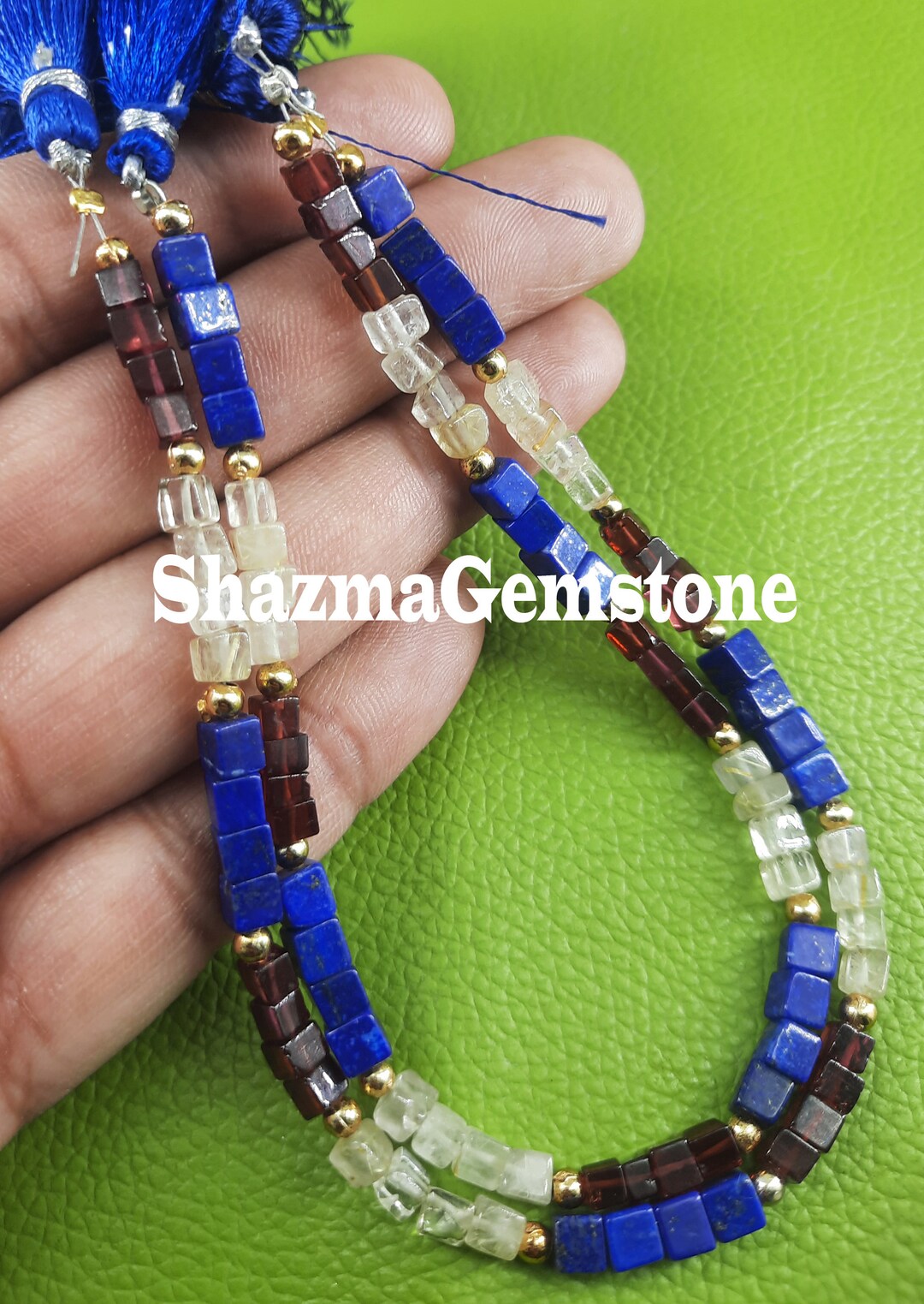 8" Natural Gemstone Cube Beads: DIY Jewelry Supplies - Etsy