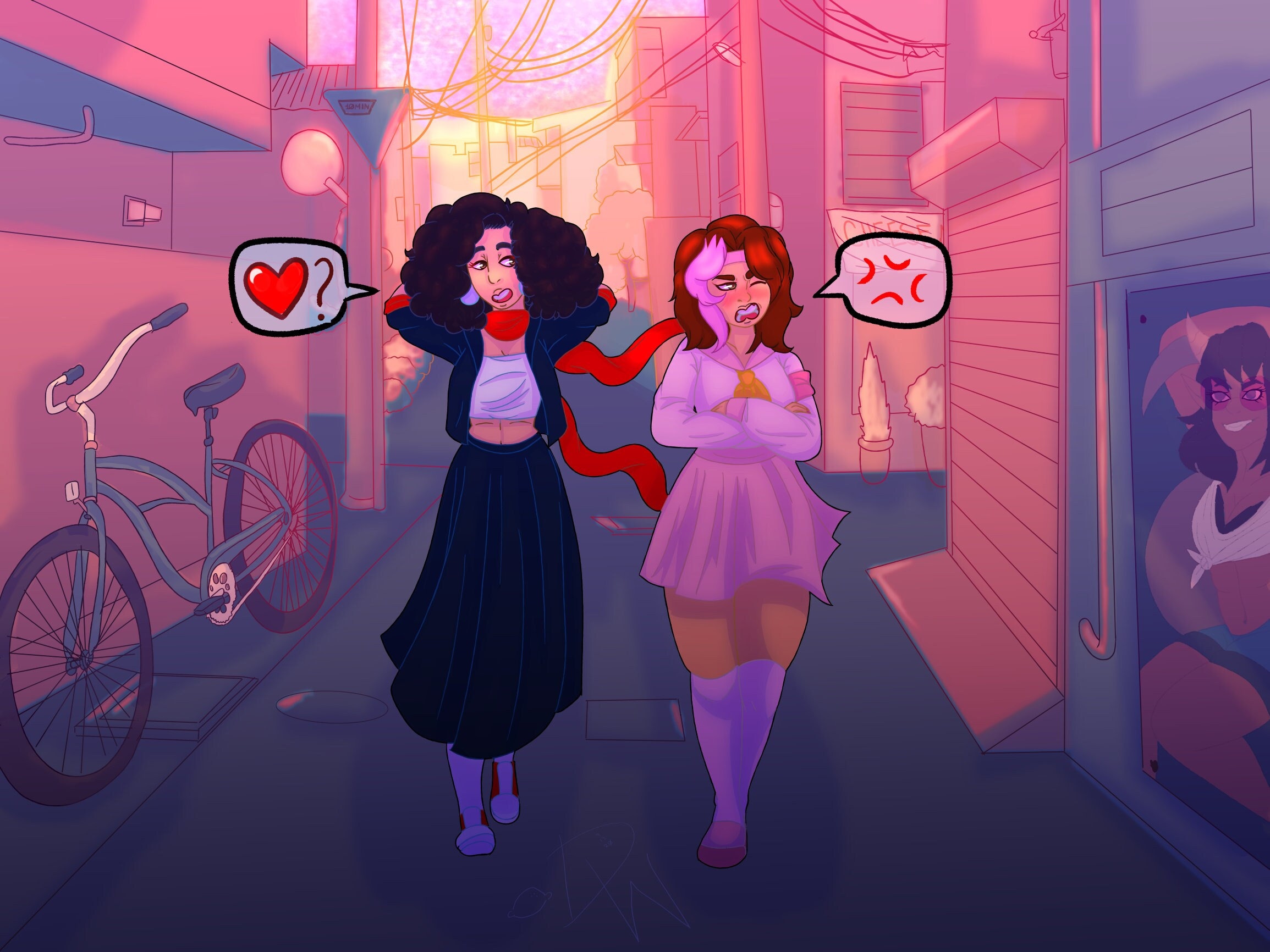 GAME GYARU Danielle and Arina Mean Streets Print 9 X - Etsy