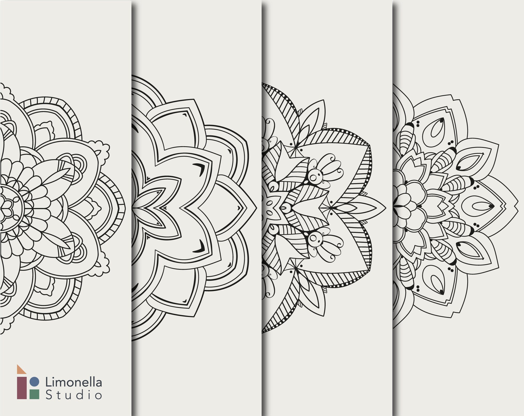 Mandala Coloring Pages, Printable, Digital, Procreate Coloring, Instant ...