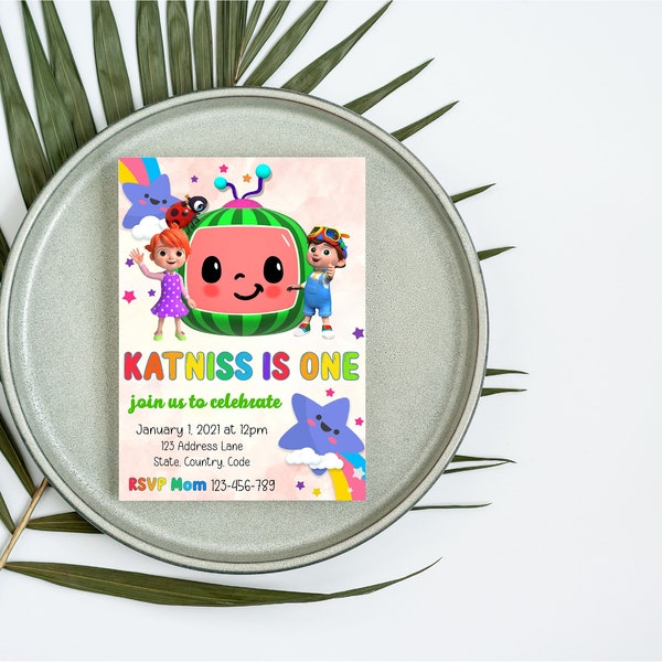 Coco Melon Invitation - Etsy