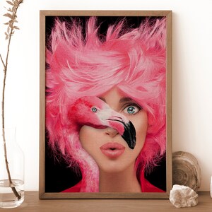 Pinky Swan Digital Art Print - Etsy