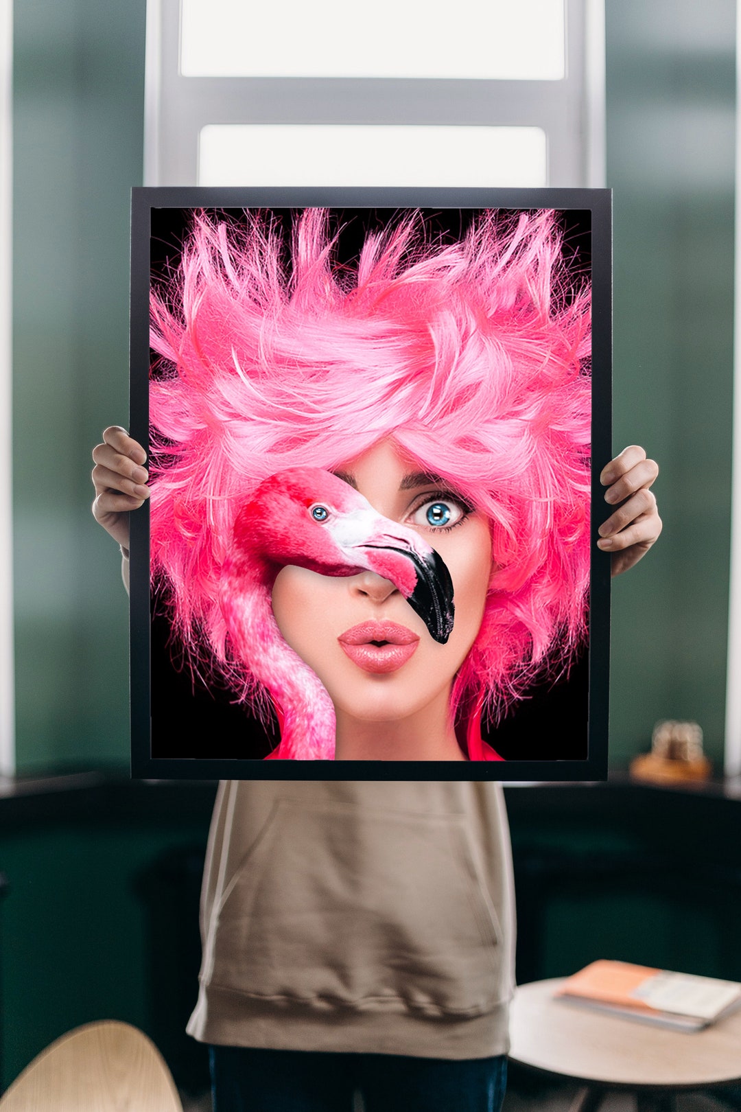 Pinky Swan Digital Art Print - Etsy