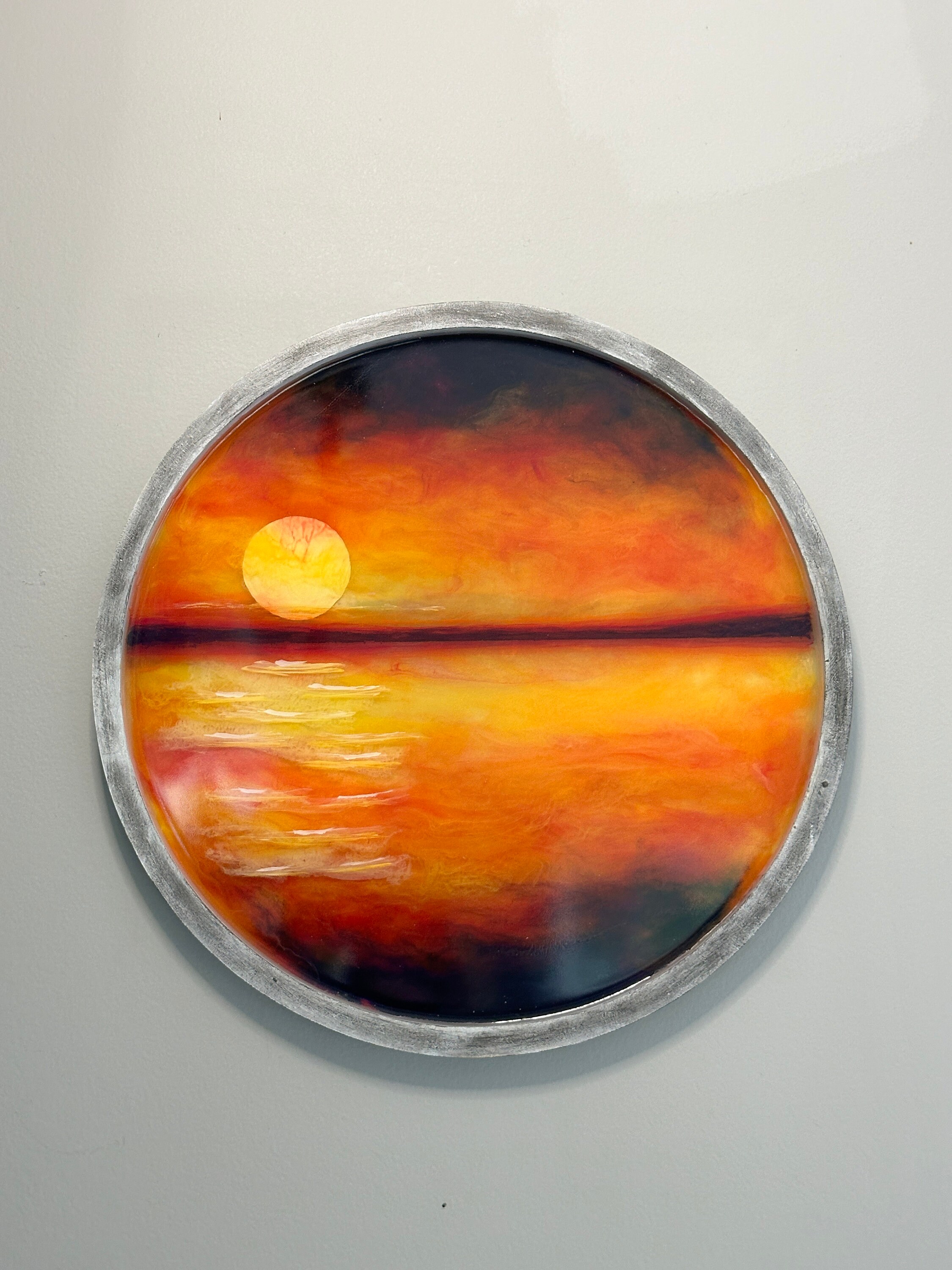 Epoxy Resin Sunset Wall Hanging - Etsy