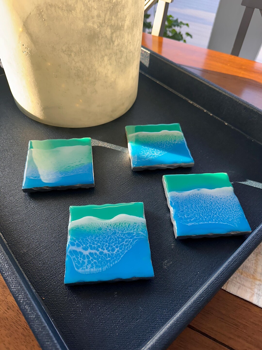 Coastal Coasters, Beach House Coasters, Beach Decor, Coastal Living ...