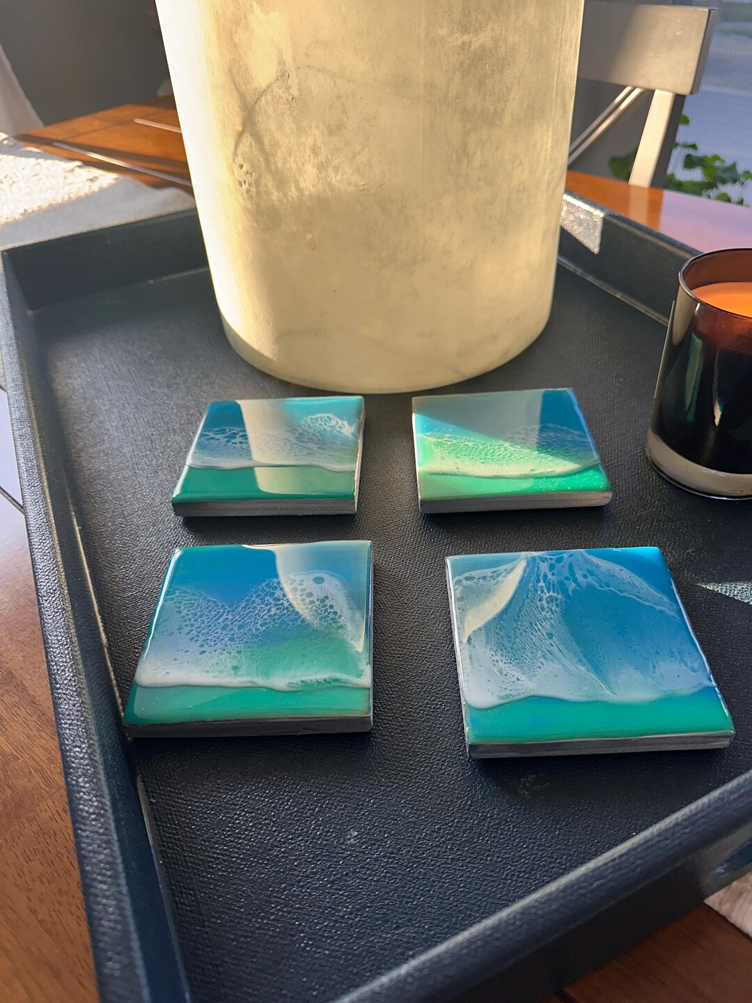 Coastal Coasters, Beach House Coasters, Beach Decor, Coastal Living ...
