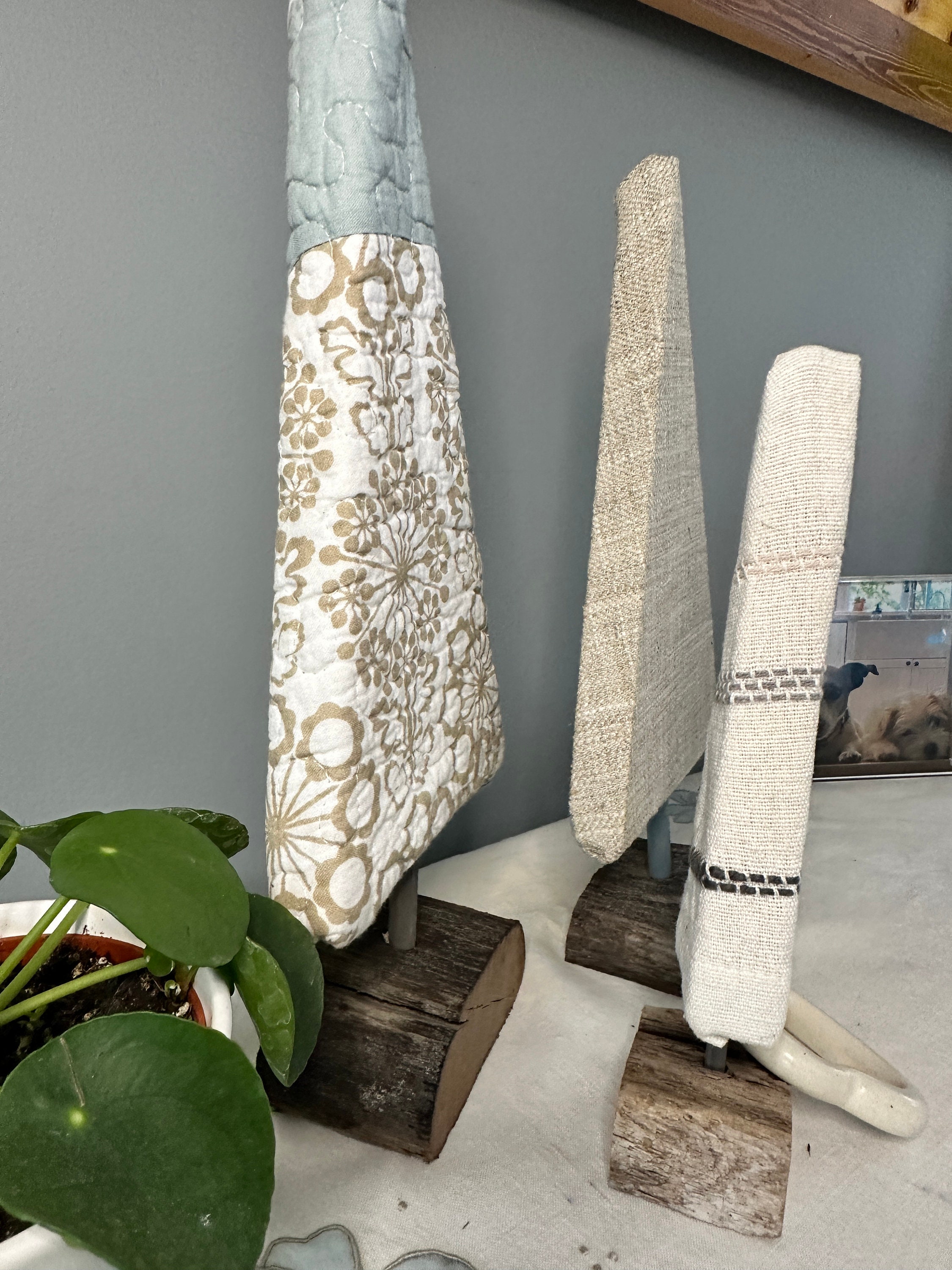 Modern Farmhouse, Fabric Trees, Farmhouse Christmas Tree, Modern Mantle ...