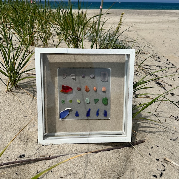Sea Glass Shadow Boxes - Etsy