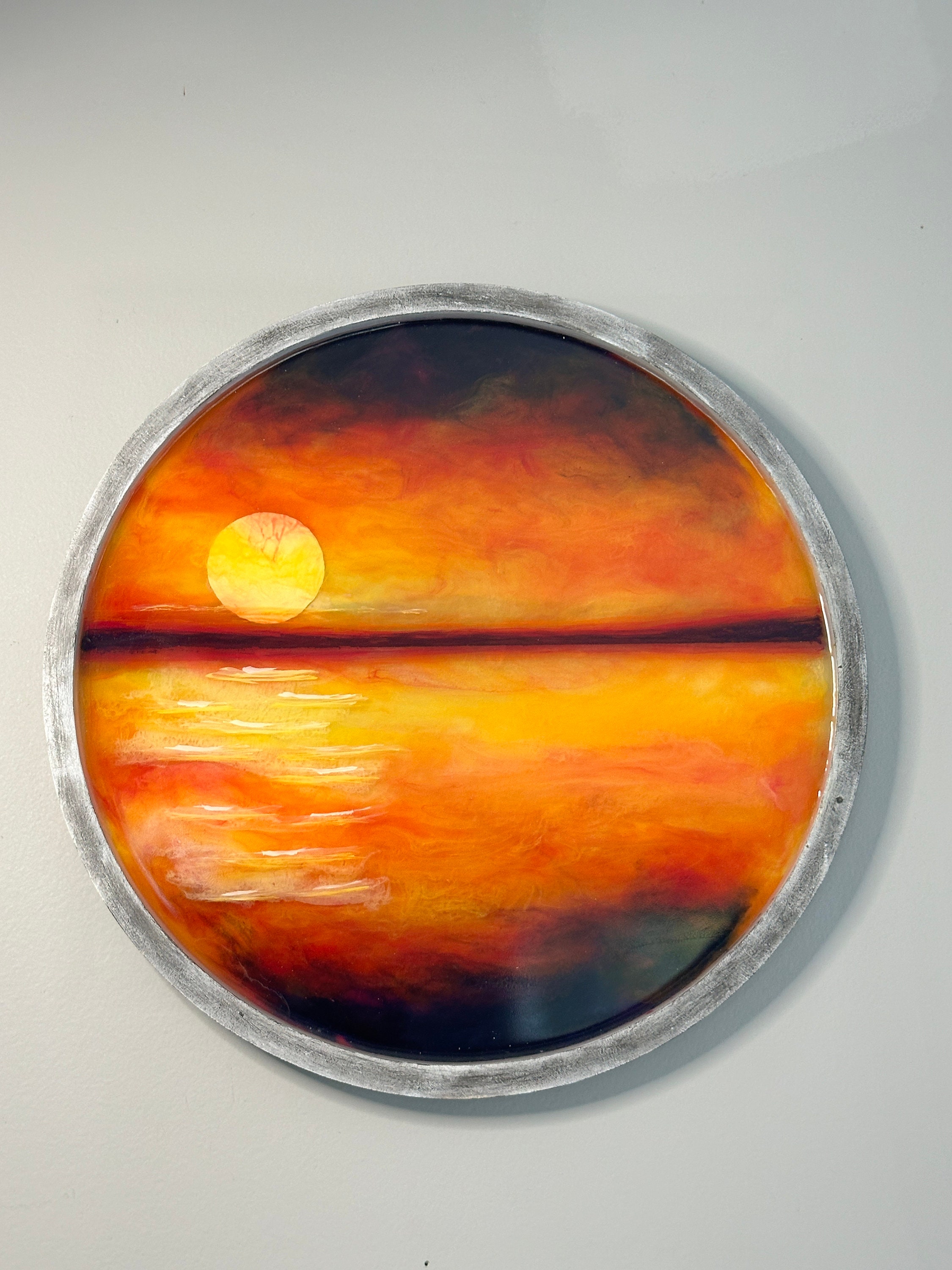 Epoxy Resin Sunset Wall Hanging - Etsy
