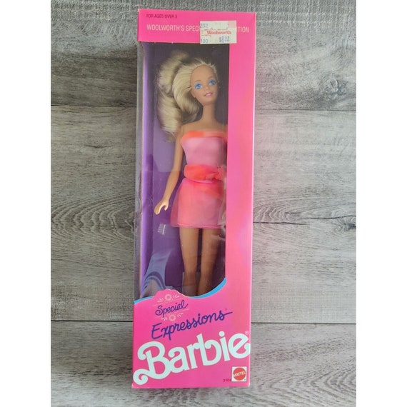Barbie Special Expressions Woolworth Special Edition 5504 New NRFB 1990 Mattel Etsy UK