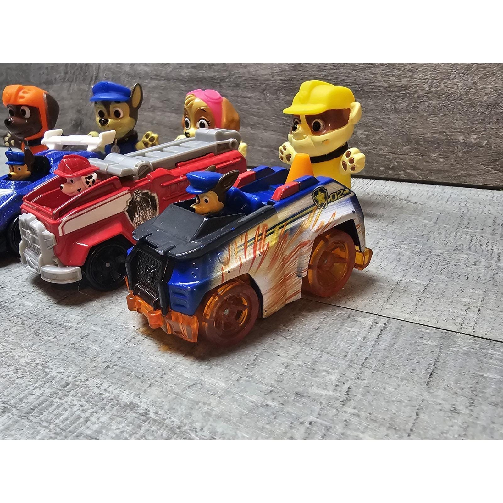 Paw Patrol Cars Bundle Figure Paw Patrol Play Time Bonus Finger Puppets ...