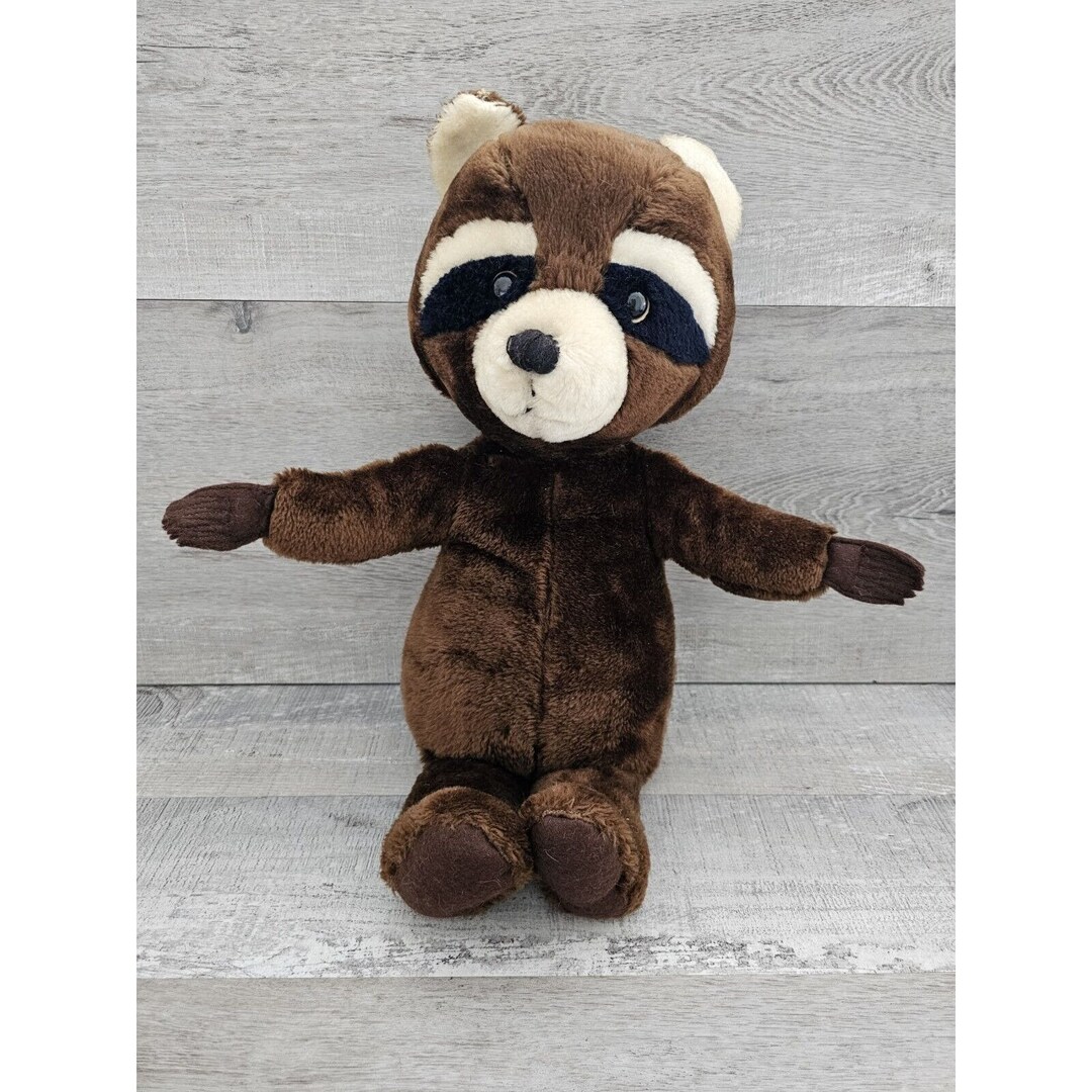 Vintage Raccoon Plush Stuffed Animal 1979 - SS Happiness Crew "wrecker ...