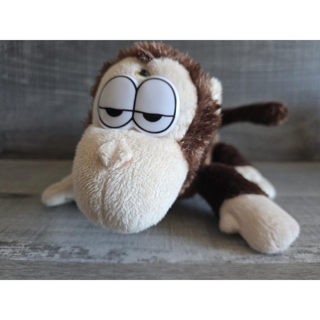Jumpin' Banana Monkey Motion Battery Toy Stuffed Animal Plush NON ...